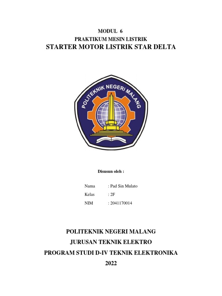 Starter Motor Listrik Star Delta | PDF