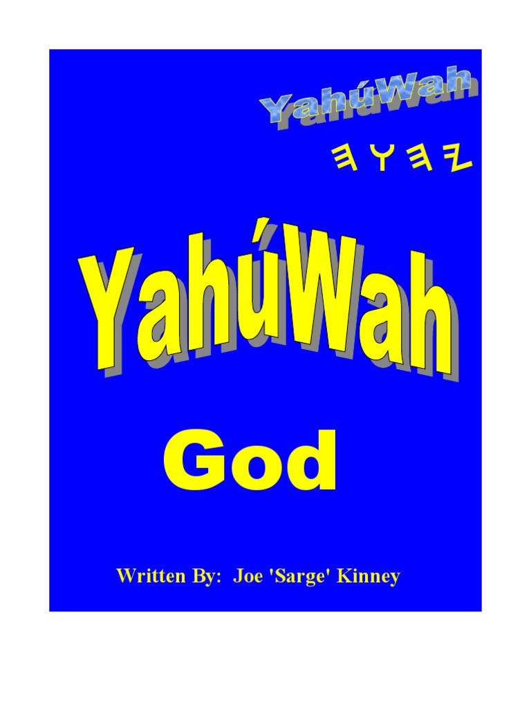 YahúWah - God - Name to be shouted from the roof top's of world | PDF ...