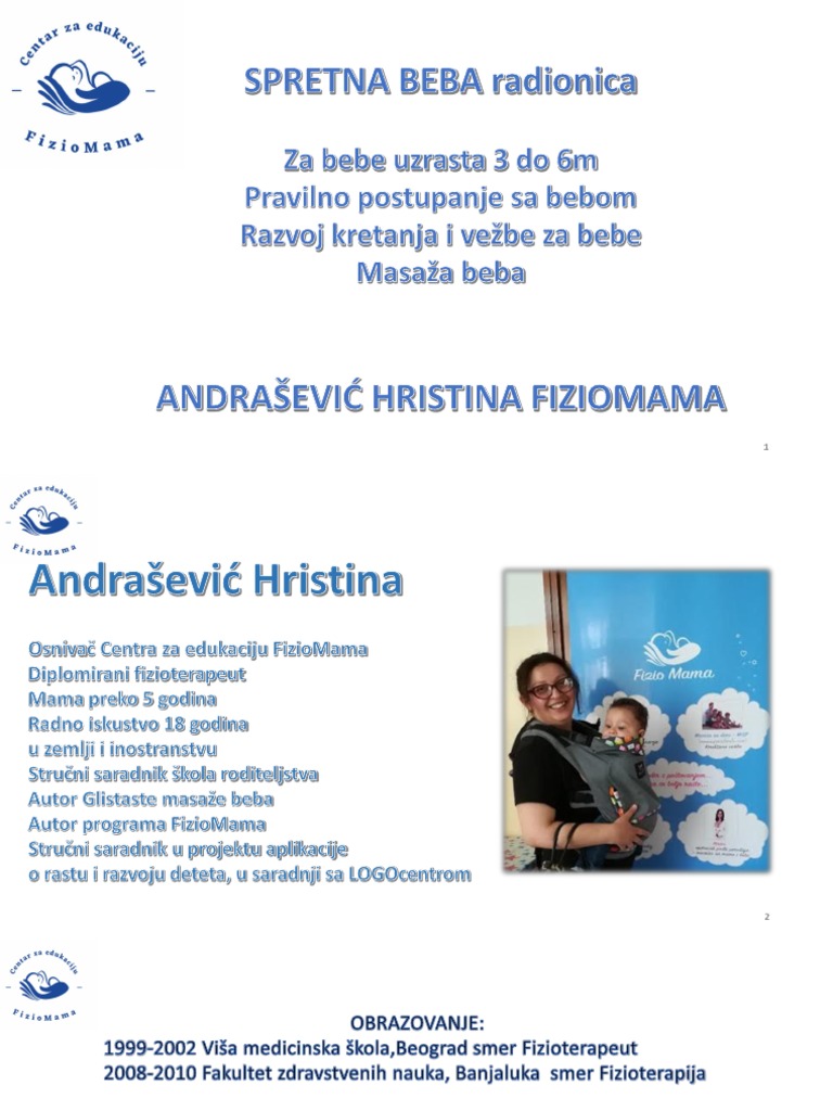 SPRETNA BEBA 3 Do 6m Decembar 2021 | PDF