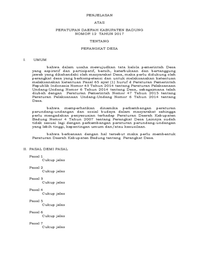 Lampiran Perda. No. 12 Tahun 2017 | PDF