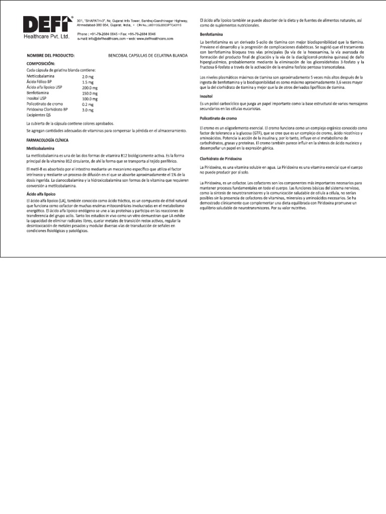 Panfleto Bencobal | PDF