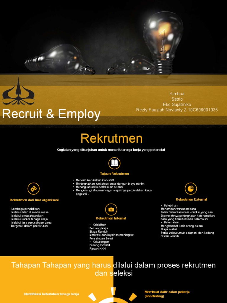Rekrutmen | PDF | Karier & Perkembangan | Pengembangan Diri