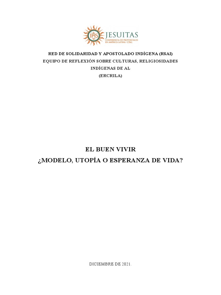 El Buen Vivir Texto Reinaldo Rojas | PDF | Iglesia Católica | Amor