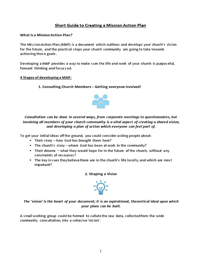 Short Guide To Creating A Mission Action Plan | PDF | Laity | Christian ...