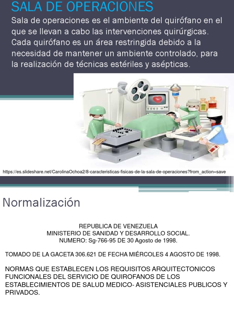Distribución y Normas del Quirófano | PDF | Cirugía | Teatro operando