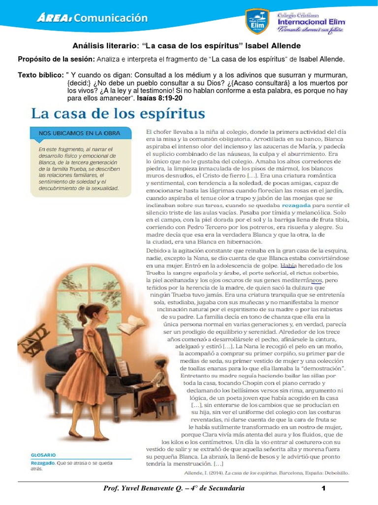 Análisis de "La casa de los espíritus" | PDF | Religión y ...