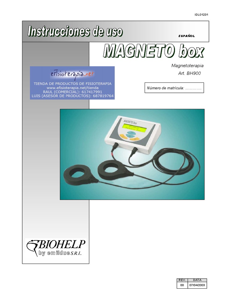 Manual de Uso Magneto Box | PDF | Ingenieria Eléctrica | Electricidad