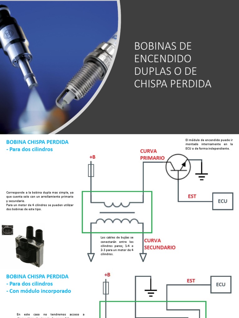 Bobinas de Encendido Duplas o de Chispa | PDF | Inductor | Electrónica