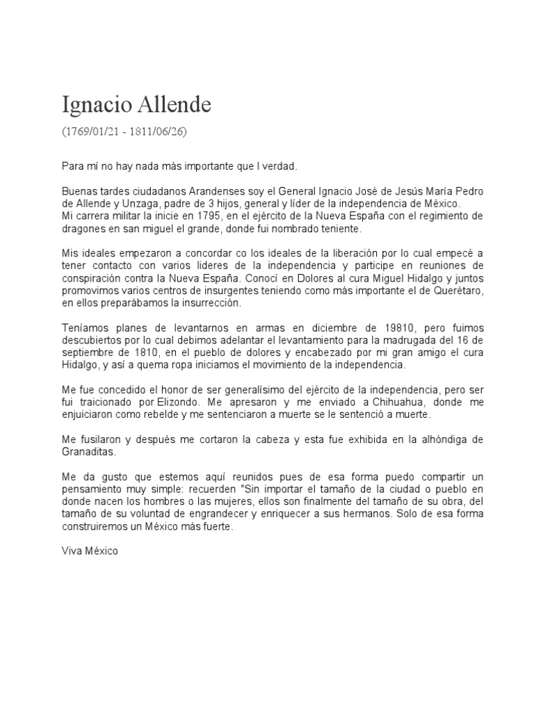 Ignacio Allende | PDF | Historia