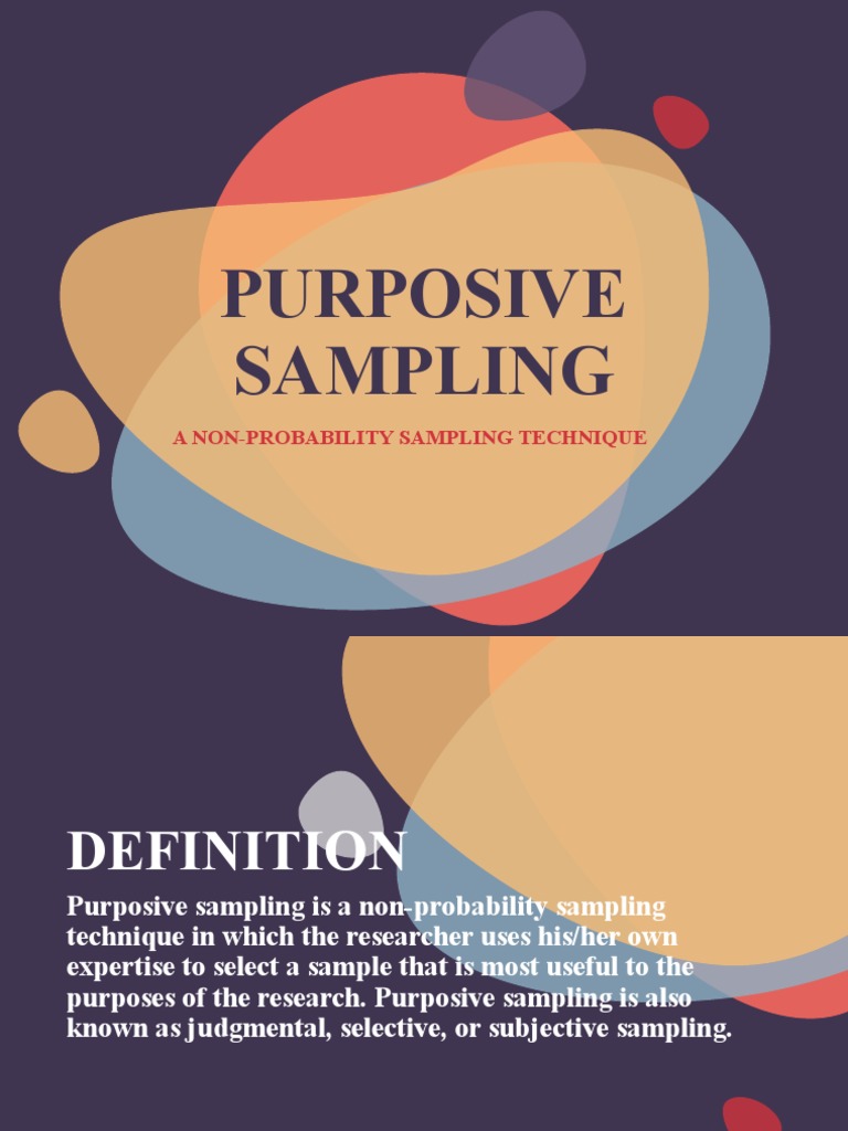 Purposive Sampling | PDF | Sampling (Statistics) | Deviance (Sociology)