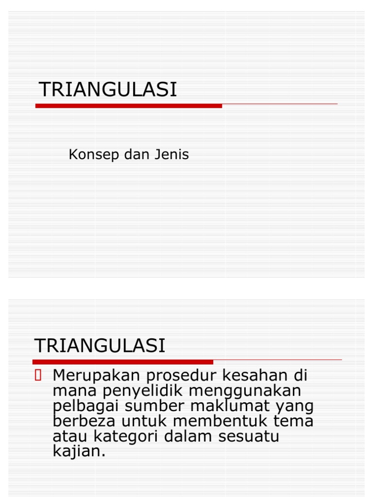 TRIANGULASI | PDF