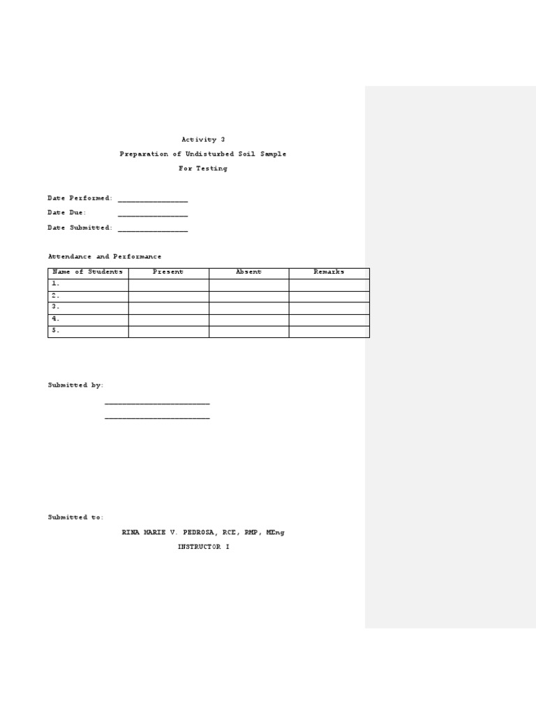 Preparing Undisturbed Soil Samples | PDF | Soil Mechanics