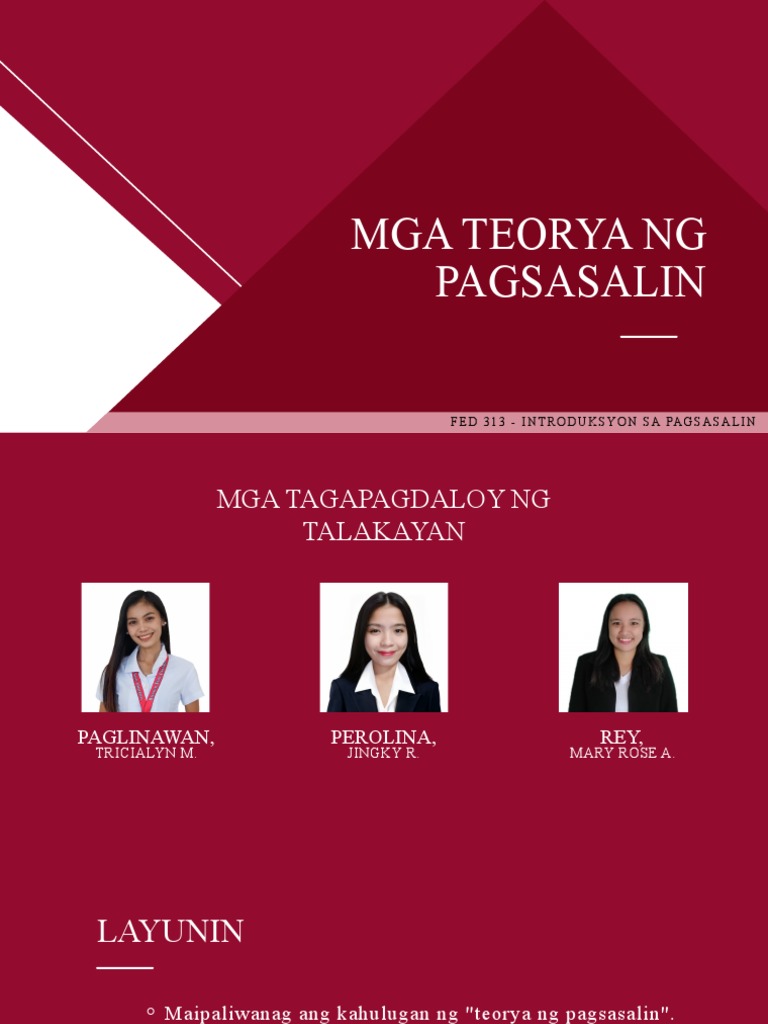 Mga Teorya NG Pagsasalin | PDF