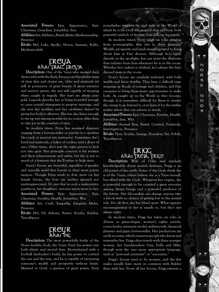 Scion - Hero-68 | PDF | Æsir | Norse Mythology