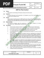 Standard Operating Procedure For Pest Control | PDF | Pest Control ...