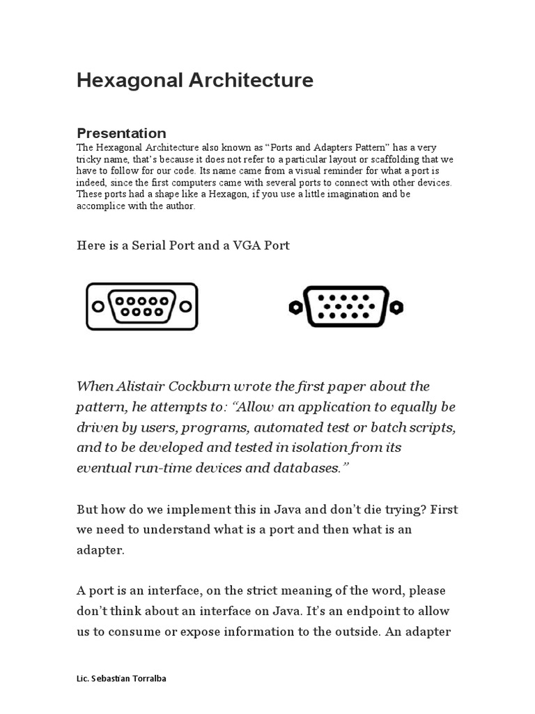 Hexagonal Architecture | PDF | Spring Framework | Computer Engineering
