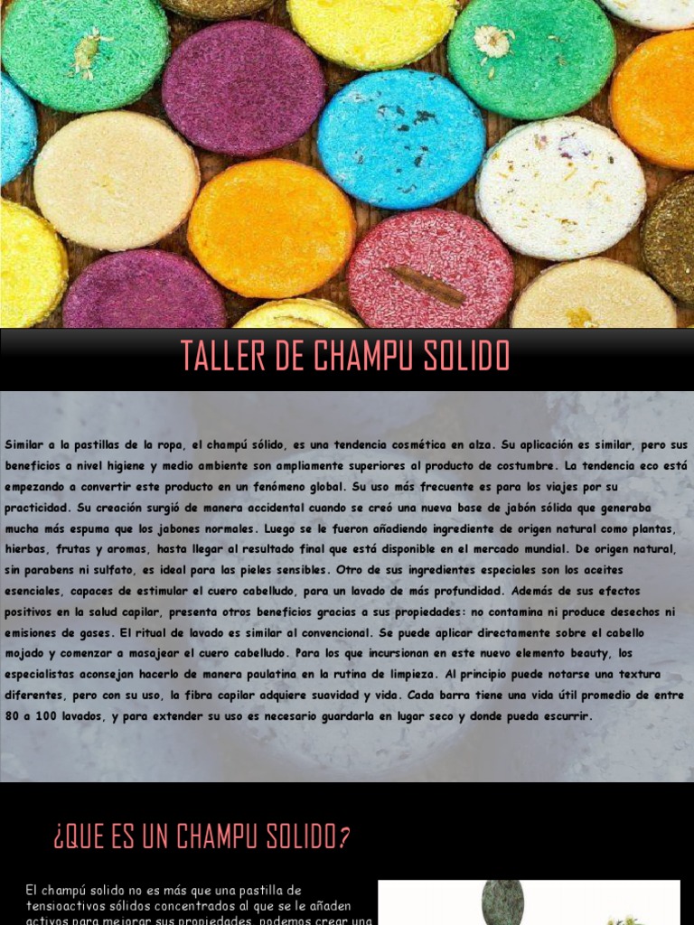 Taller Champu Solido Ferllami Cna | PDF | Champú | Petróleo