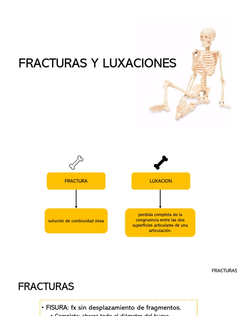 Fracturas y Luxaciones | PDF | Hueso | Articulación