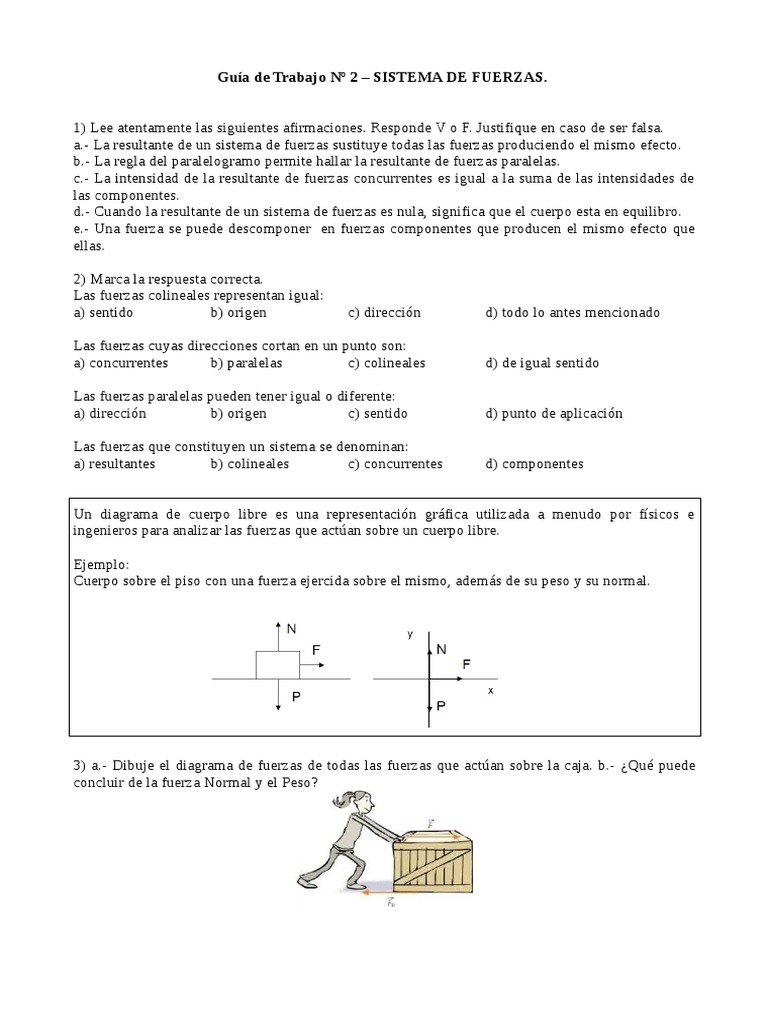 Sistema de Fuerzas | Descargar gratis PDF | Fuerza | Vector Euclidiano