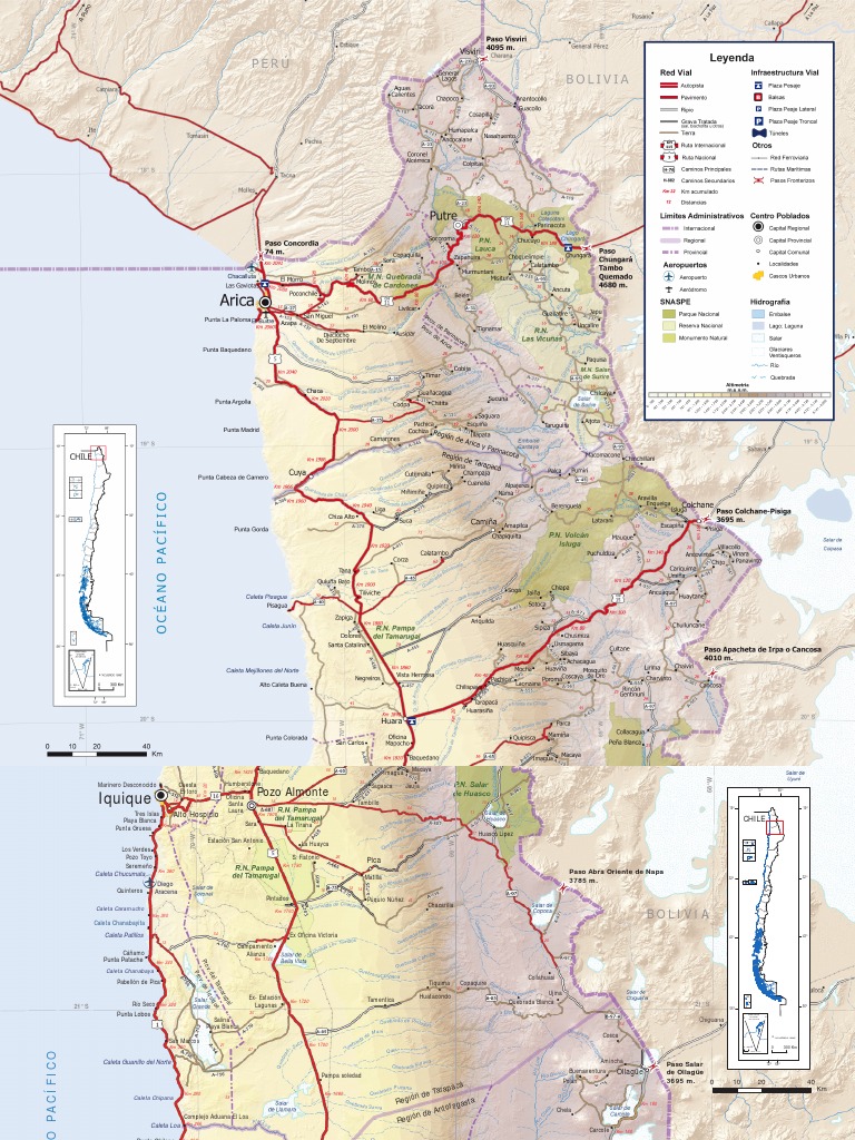 Mapa Regional de Chile y Pasos Fronterizos | PDF | Chile | Deportes