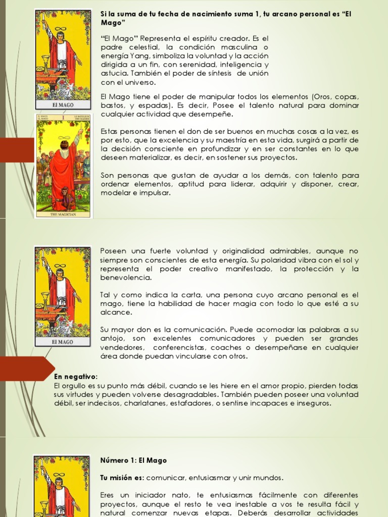 El Mago: Poder y Comunicación en Tarot | PDF | Relaciones personales ...