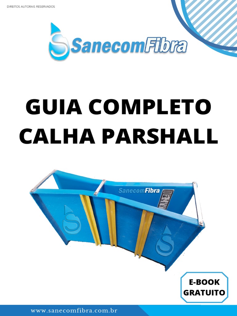 Calha Parshall: Guia Completo e Especificações | PDF | Descarga ...