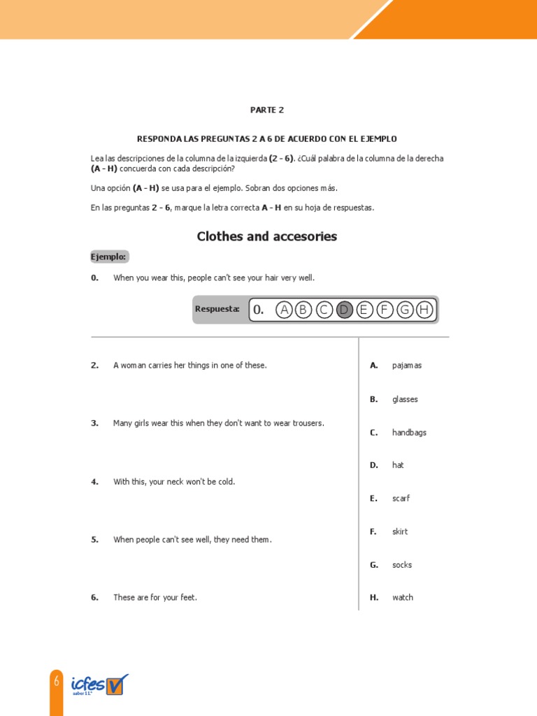 Icfes 18 Descripciones | PDF
