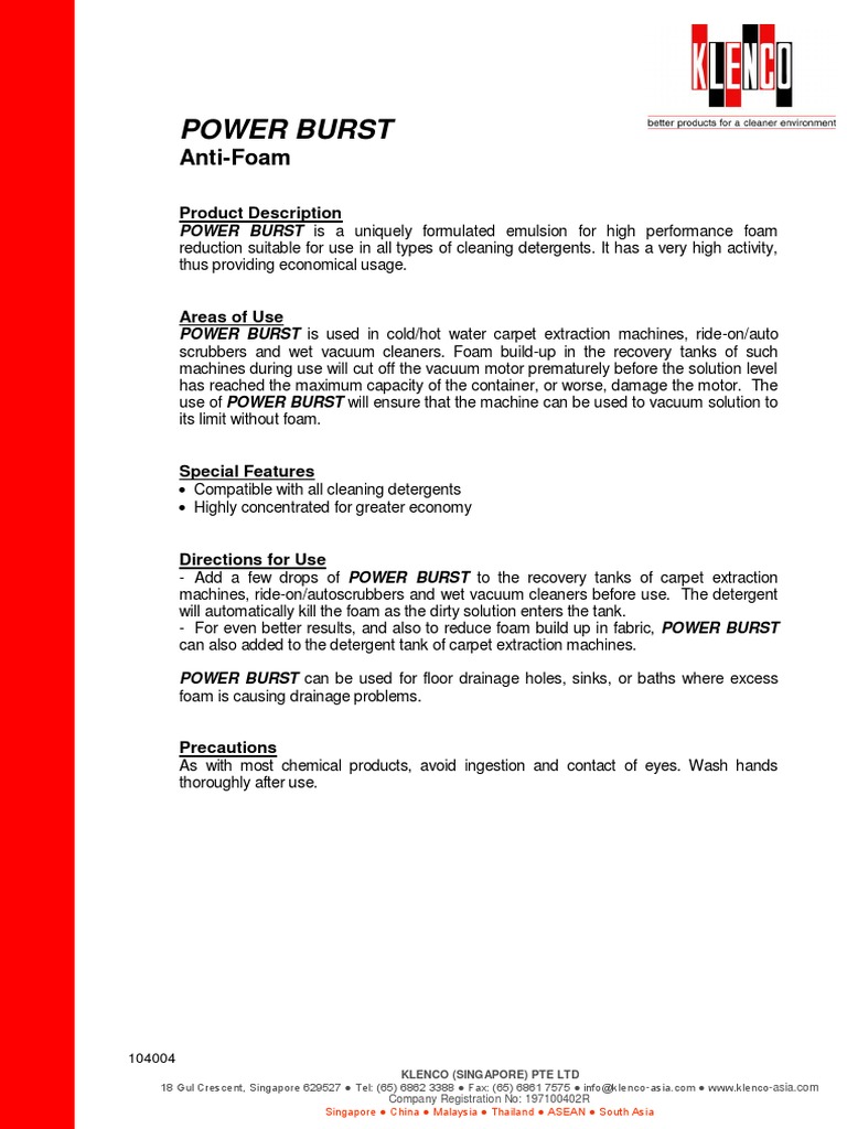 Power Burst 16 | PDF | Personal Protective Equipment | Water