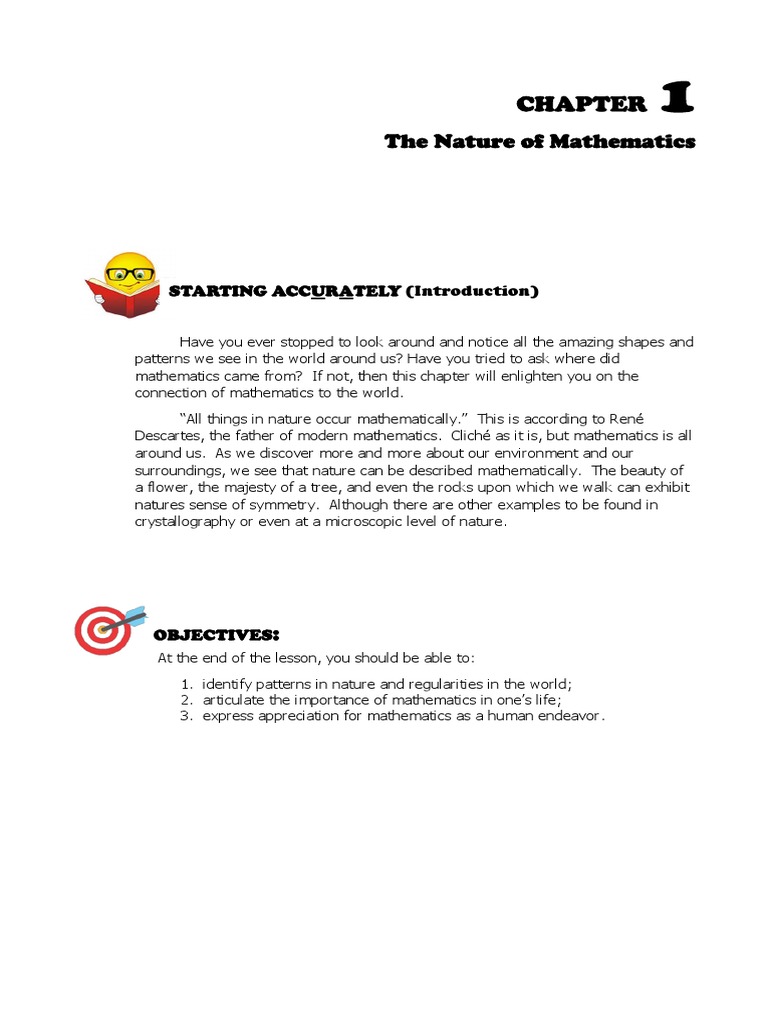Chapter 1 Mathematics in Nature New | PDF | Pattern | Fractal