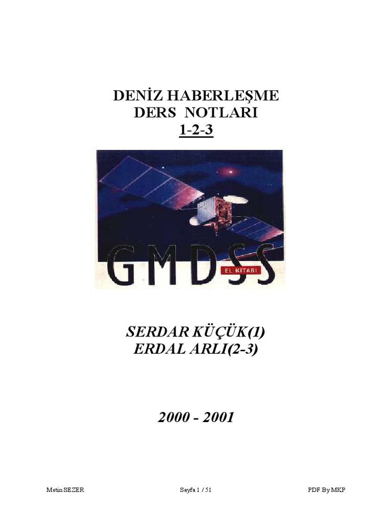 Deni̇z Haberleşme Ders Notlari 1-2-3 | PDF