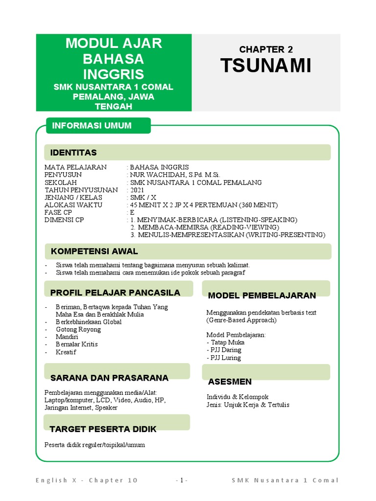 MODUL 2 Factual Report | PDF | Seni & Disiplin Bahasa | Kajian Bahasa Asing