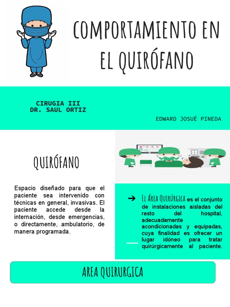 Comportamiento en El Quirófano (1) - 3 | PDF | Cirugía | Mano