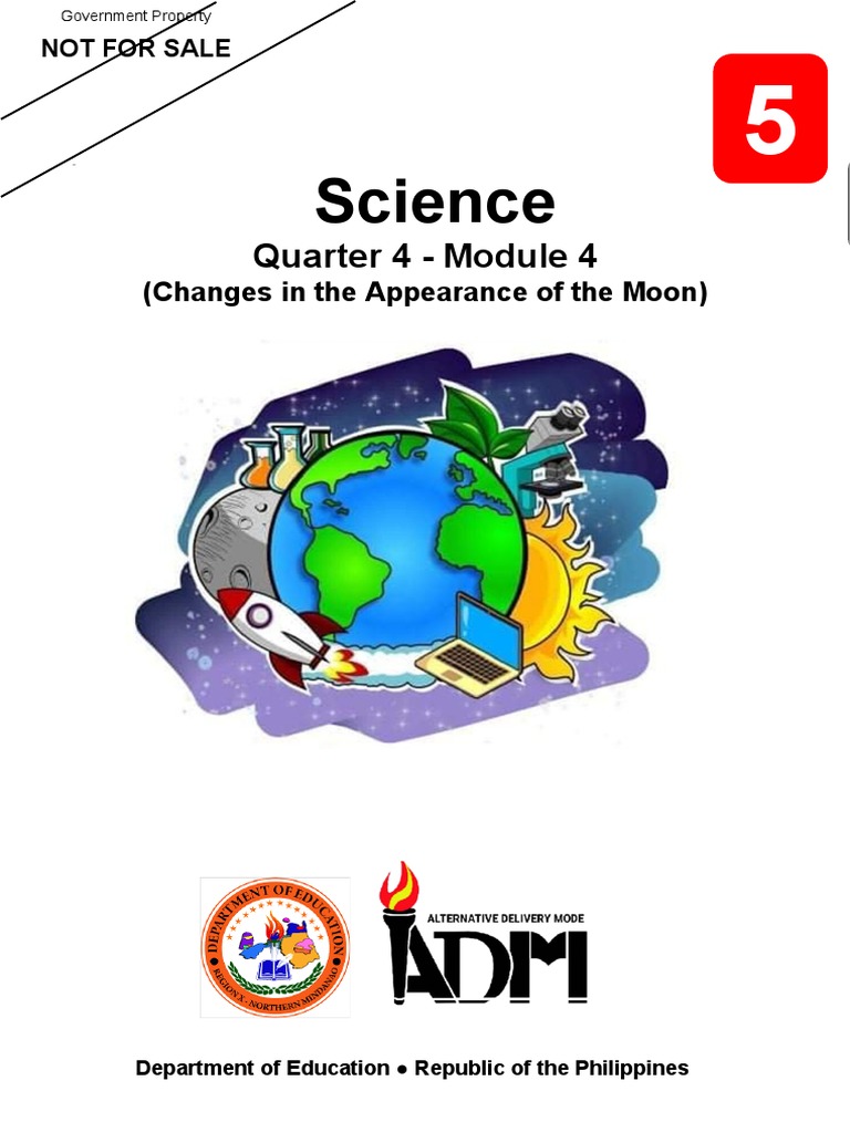 Science5 Q4 Mod4 ChangesIn The Appearance of The Moon v4 | PDF | Moon
