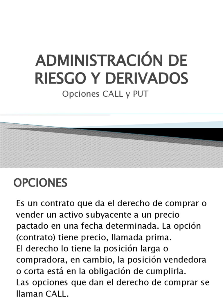 Opciones CALL y PUT: Análisis y Ejemplos | PDF | Opción (Finanzas ...