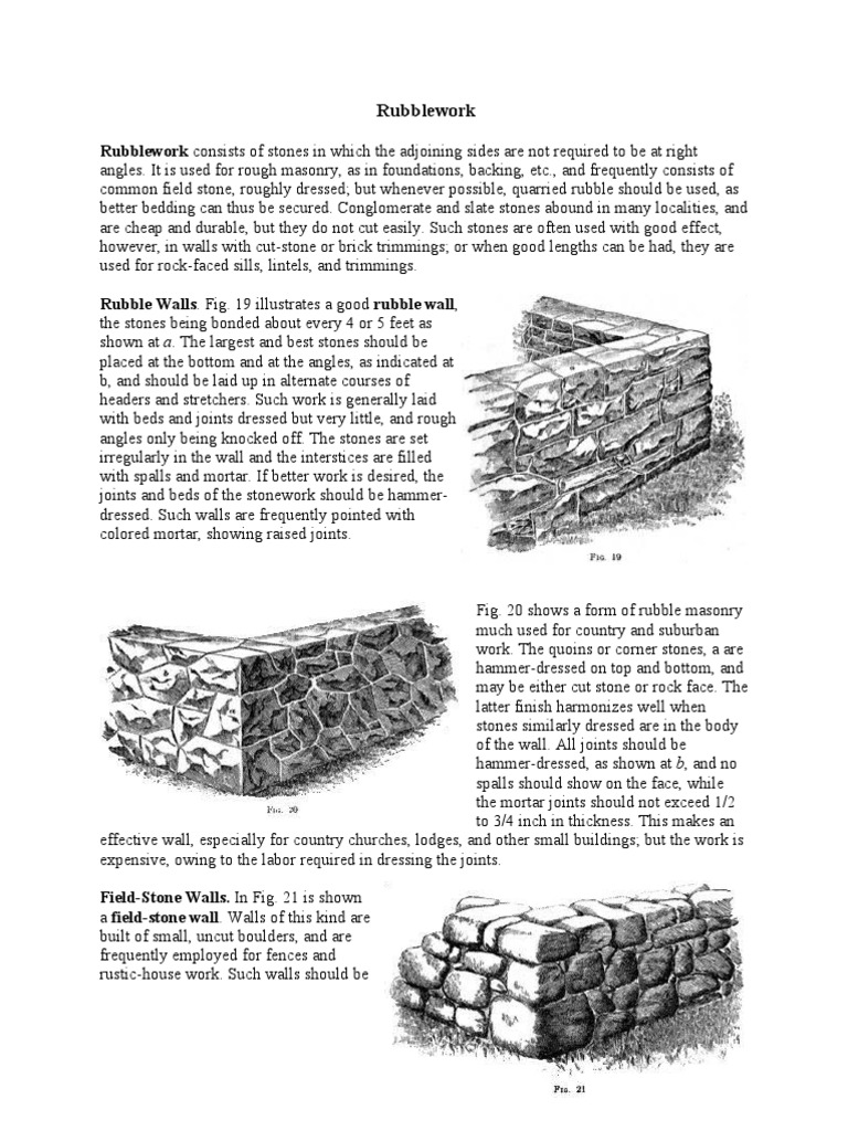 Understanding Rubble and Ashlar Masonry | PDF | Masonry | Brick