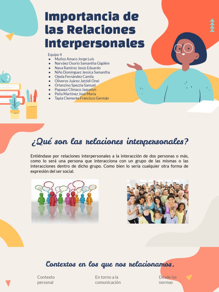 Importancia de Las Relaciones Interpersonales | PDF | Comunicación ...