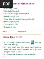 Tài liệu excel cơ bản | PDF