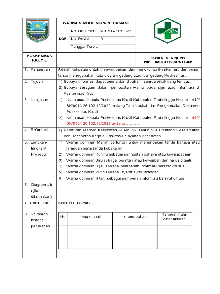 Spo Warna Simbol | PDF