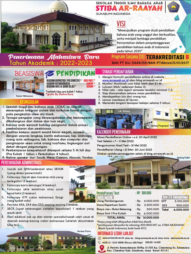 Brosur PMB Ar-Raayah 2022-2023 | PDF