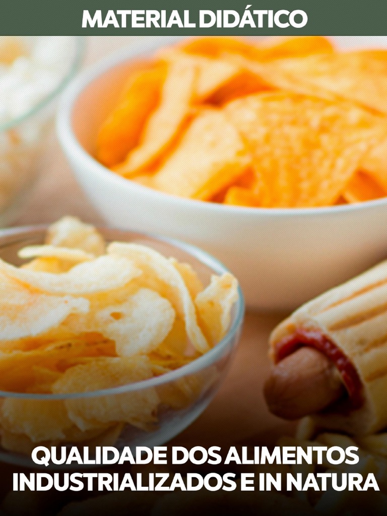 Qualidade Dos Alimentos Industrializados in Natura | PDF | Qualidade (negócios) | Análise de ...