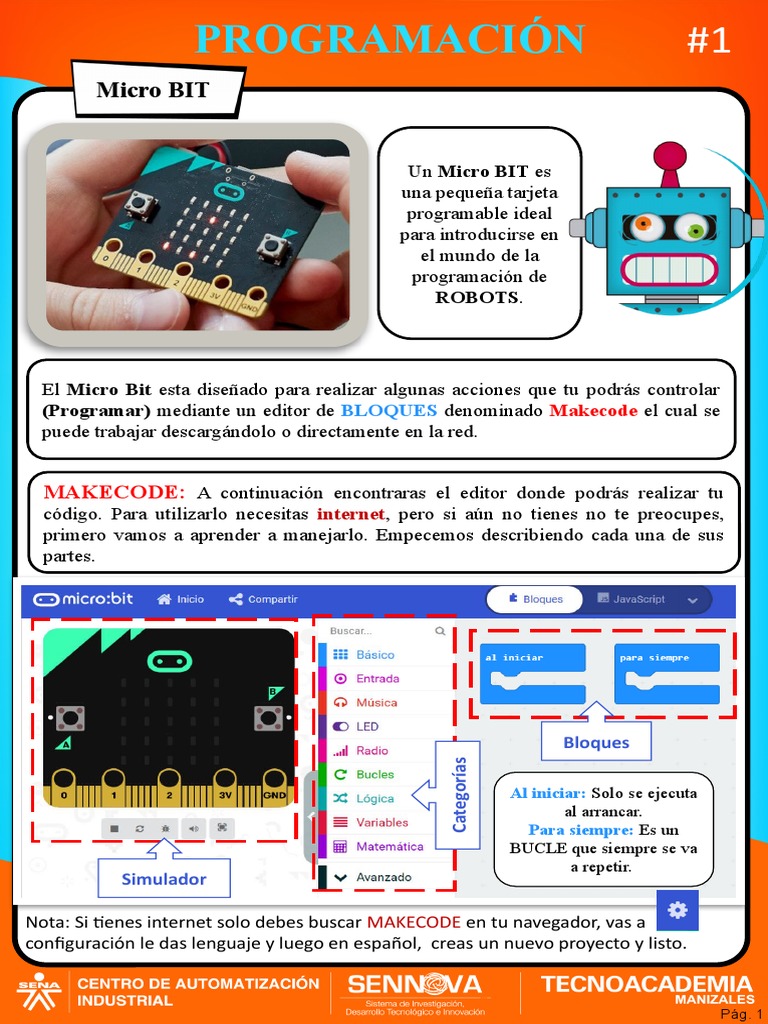 Taller 1 - Conceptos basicos MicroBit | PDF | Lenguaje de programación ...