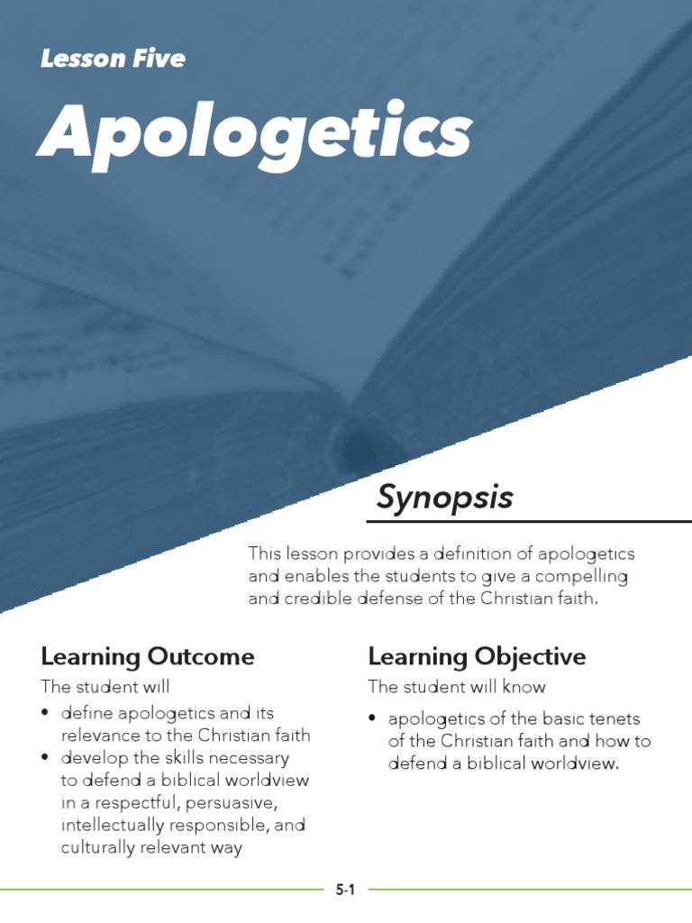 105 Apologetics Sg Pdf Bible Christian Apologetics