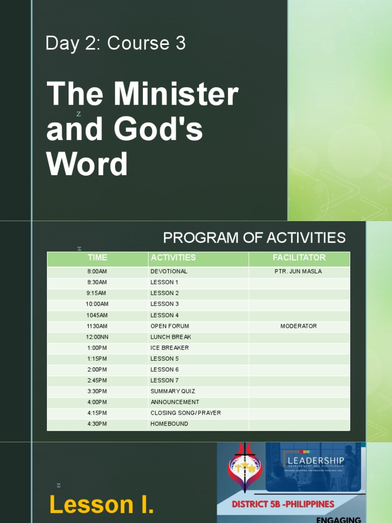 Course 3 Presentors Program | PDF