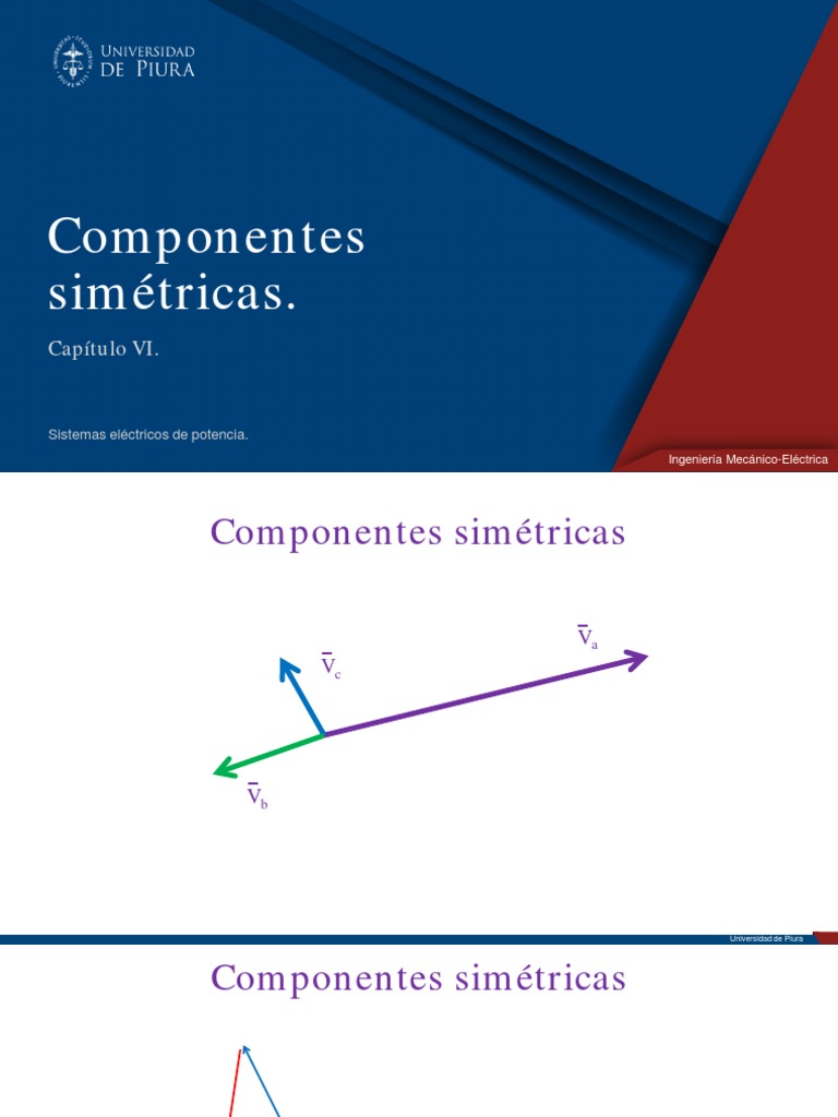 CLASE 7A Componentes Simétricas | PDF | Energia electrica | Física