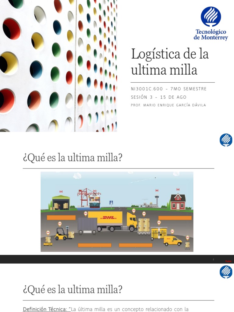 Logística de Última Milla: Claves y Definición | PDF | Logística ...