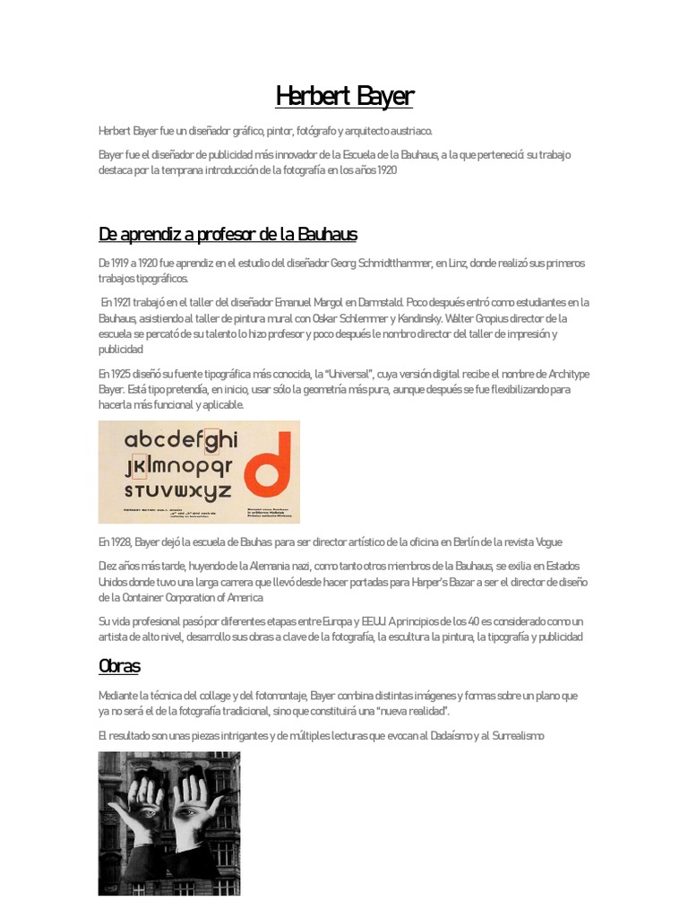 Herbert Bayer | PDF