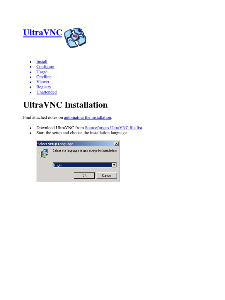 UltraVNC Guide | Download Free PDF | Keyboard Shortcut | Port (Computer Networking)