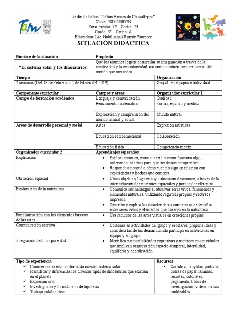 Plan 13 El Universo | PDF | Educación de la primera infancia
