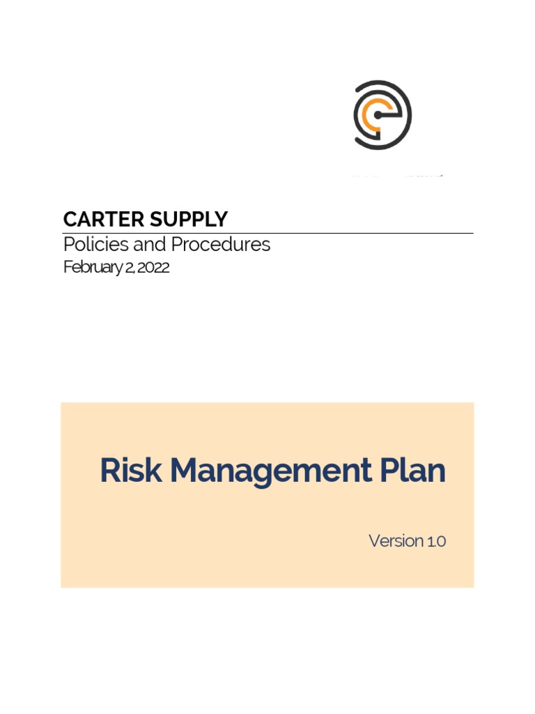 Risk Management Plan Sample | PDF | Risk | Risk Management