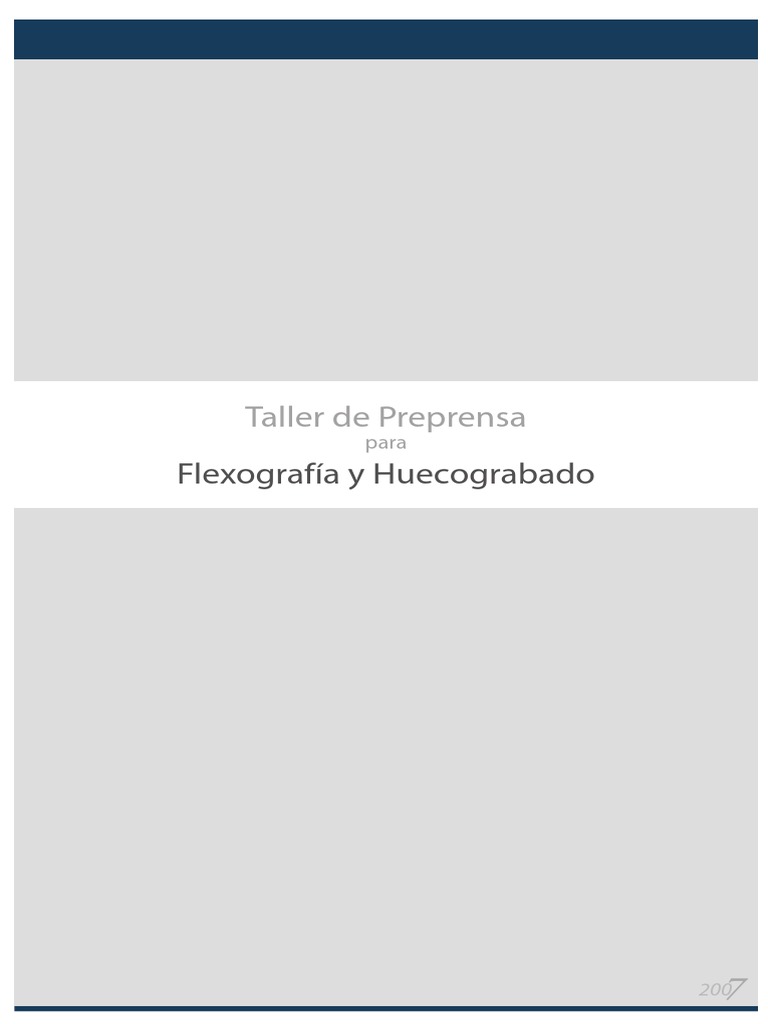 Preprensa Para Flexografía Y Huecograbado Pdf Píxel Polietileno